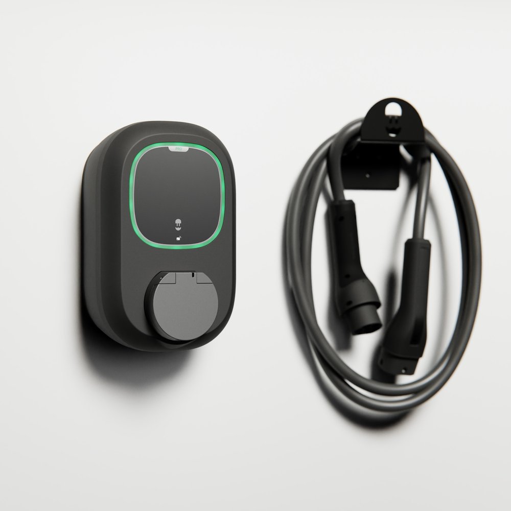 Wallbox Pulsar Pro Socket (22kW / Type 2 / Zwart) | ESTG